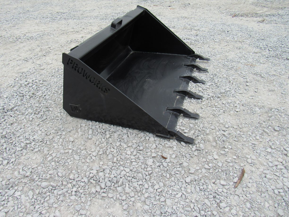 PROWORKS 48″ Low Profile Tooth Bucket Attachment Fits Bobcat MT MT50 ...