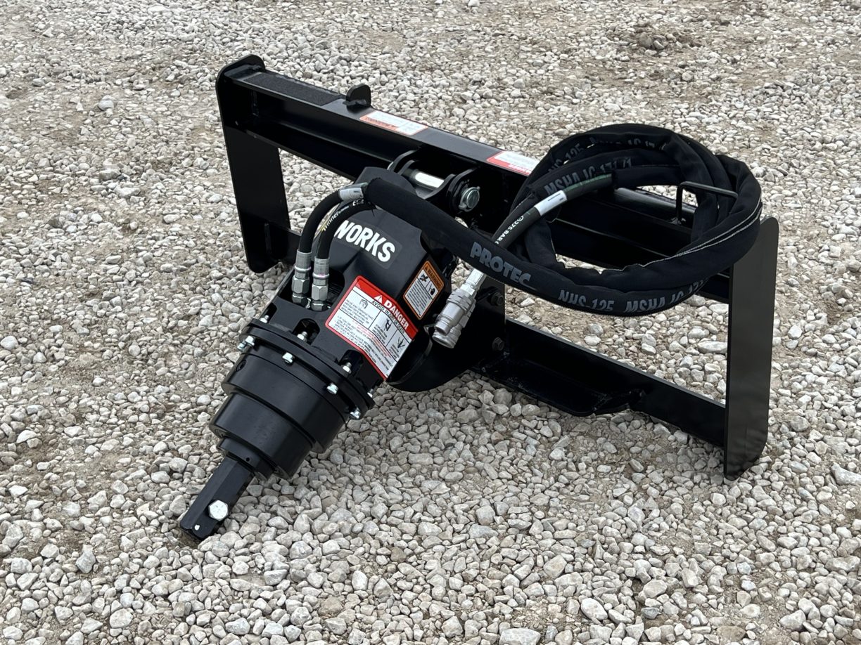 PROWORKS Hex Auger Drive AD1530 Unit Fits Skid Steer Quick Attach ...