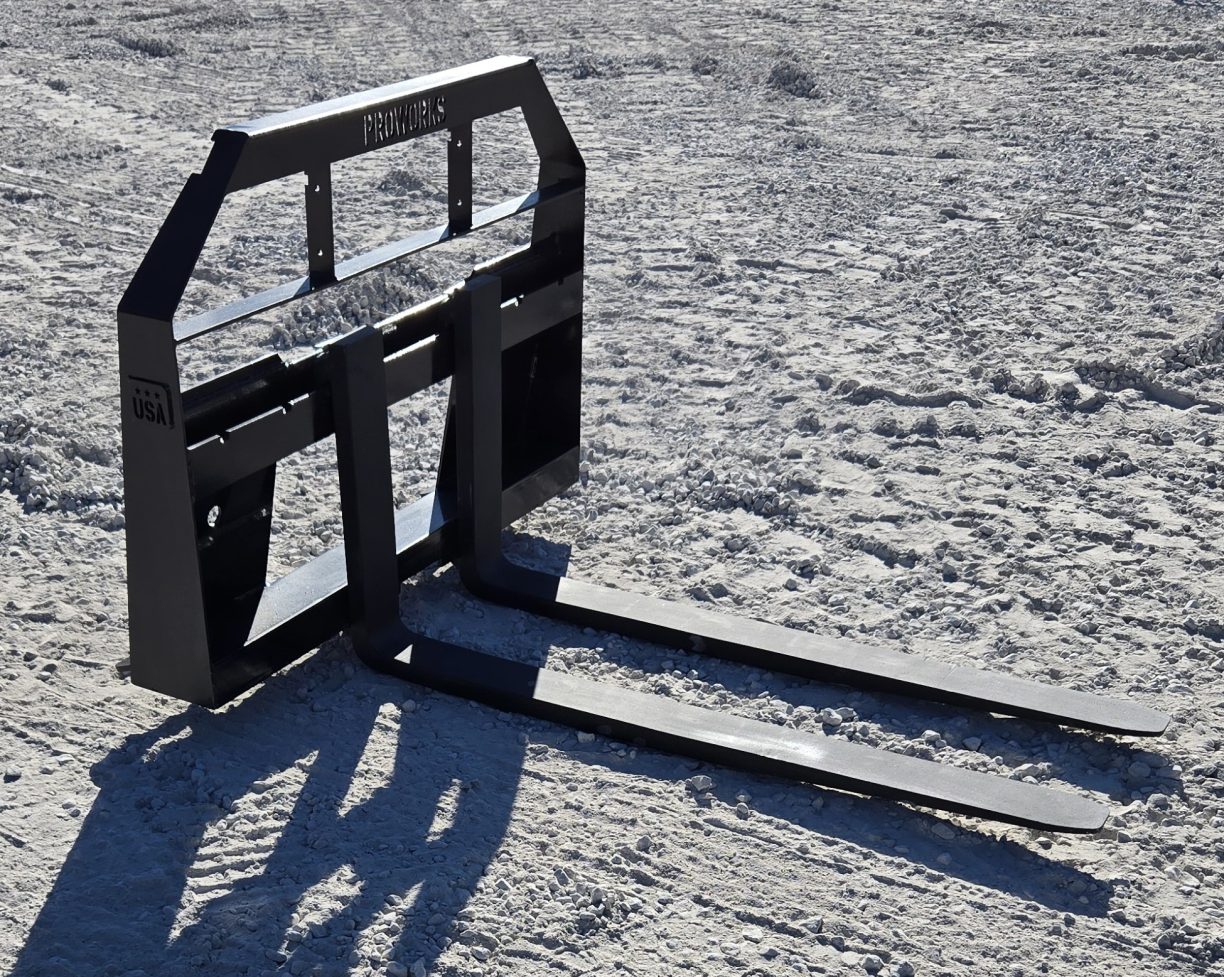 Hi Vis Pallet Fork Frame with 48″ 4,000 Pound Pallet Forks – Black ...