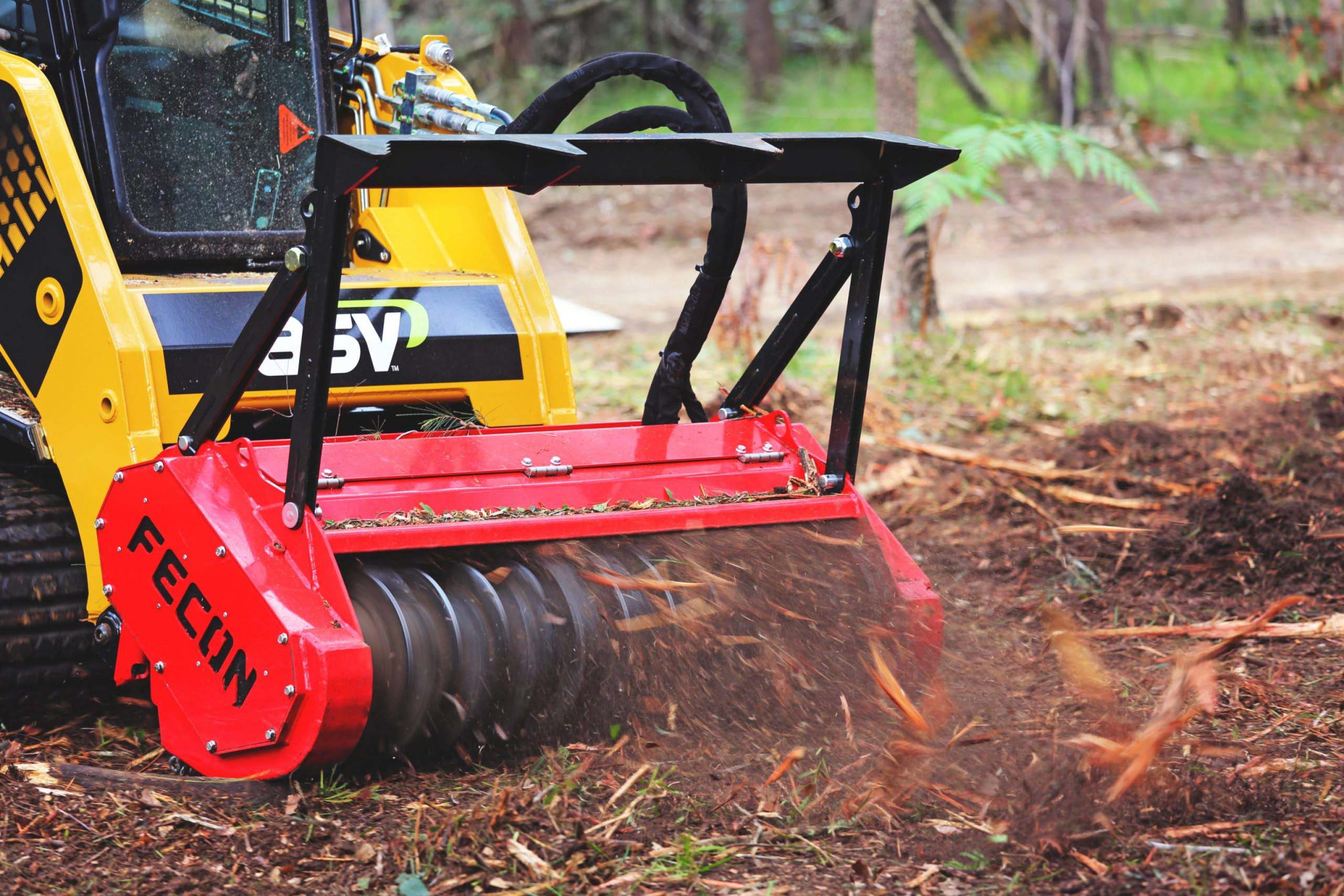 Fecon RK6015 Standard Flow Mulching Head Fits Skid Steer Quick Attach ...