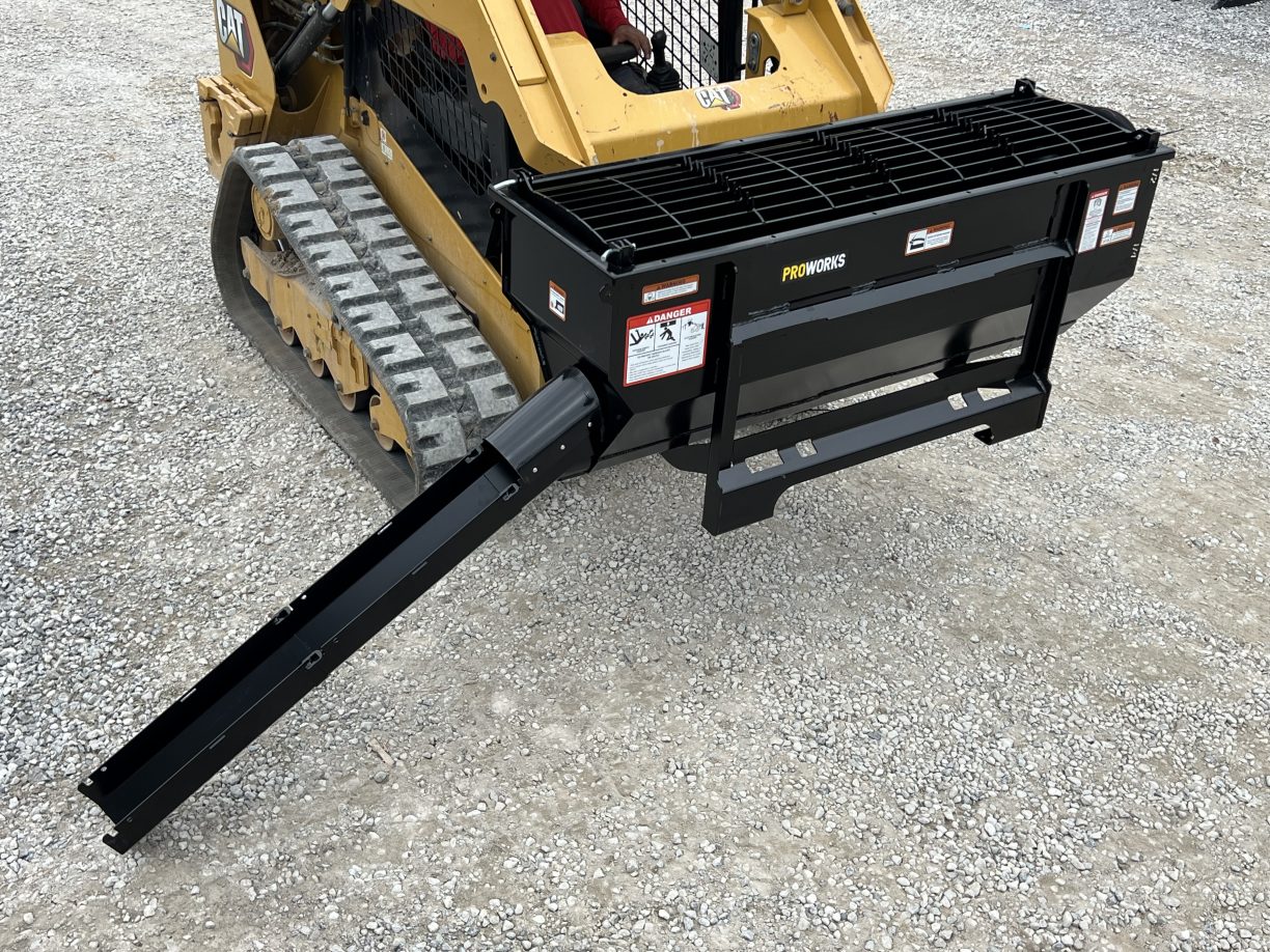 PROWorks 1/2 Yard Auger Mixer Mixing Discharge Bucket Attachment Fits ...