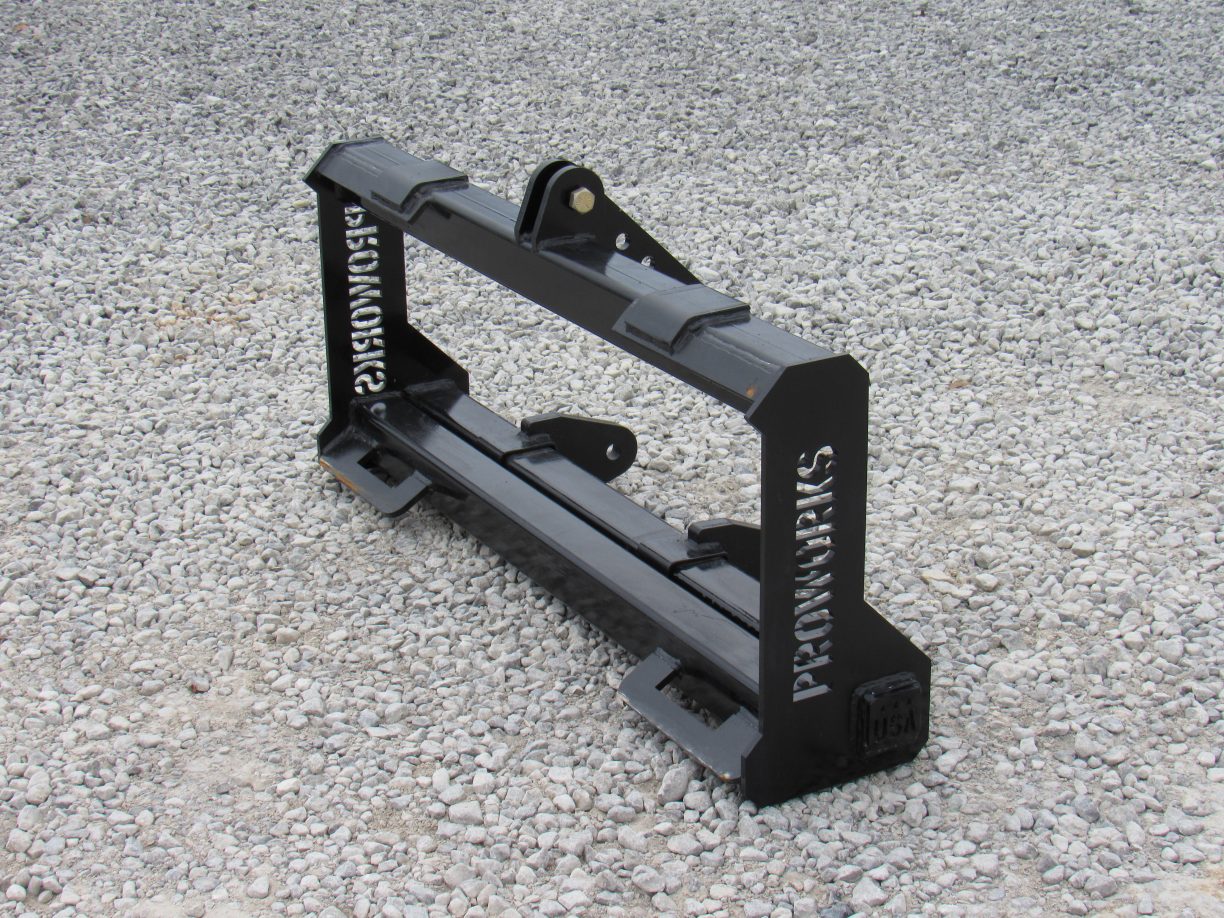 PROWorks Skid Steer Quick Attach to 3 Point CAT 1 Adapter – Skid Steer ...