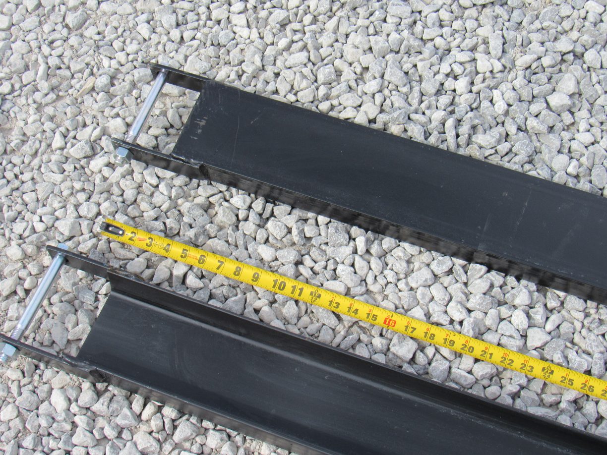 96″ Long Slide On Pallet Fork Extensions for Forklifts and Loaders ...