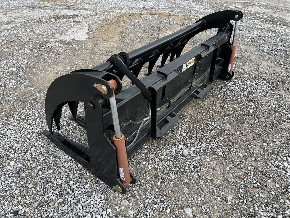 84” Heavy Duty Root Rake Clam Grapple Attachment with Teeth Fits Skid ...