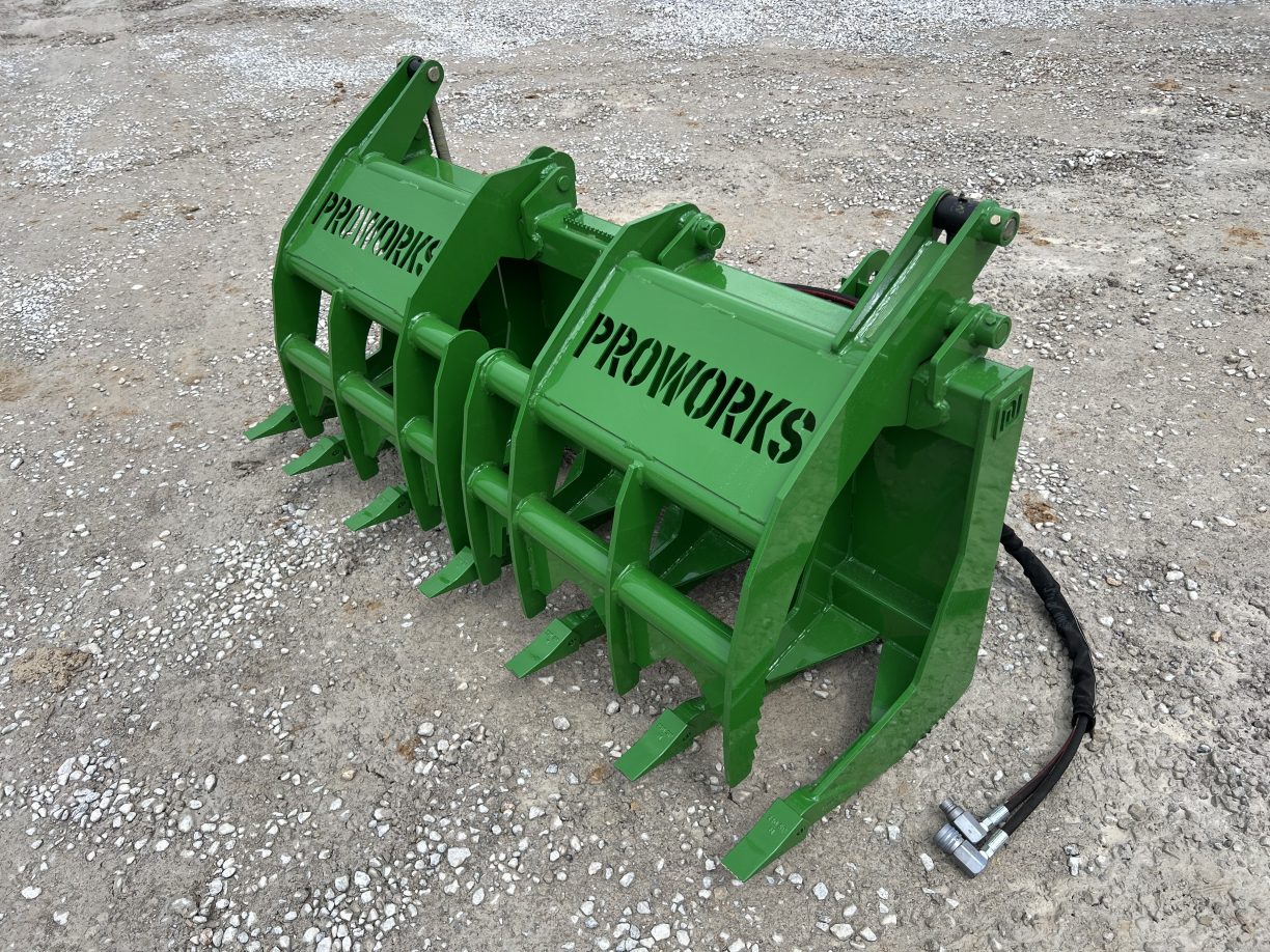 72″ Root Rake Clam Grapple With Teeth Attachment Fits John Deere ...