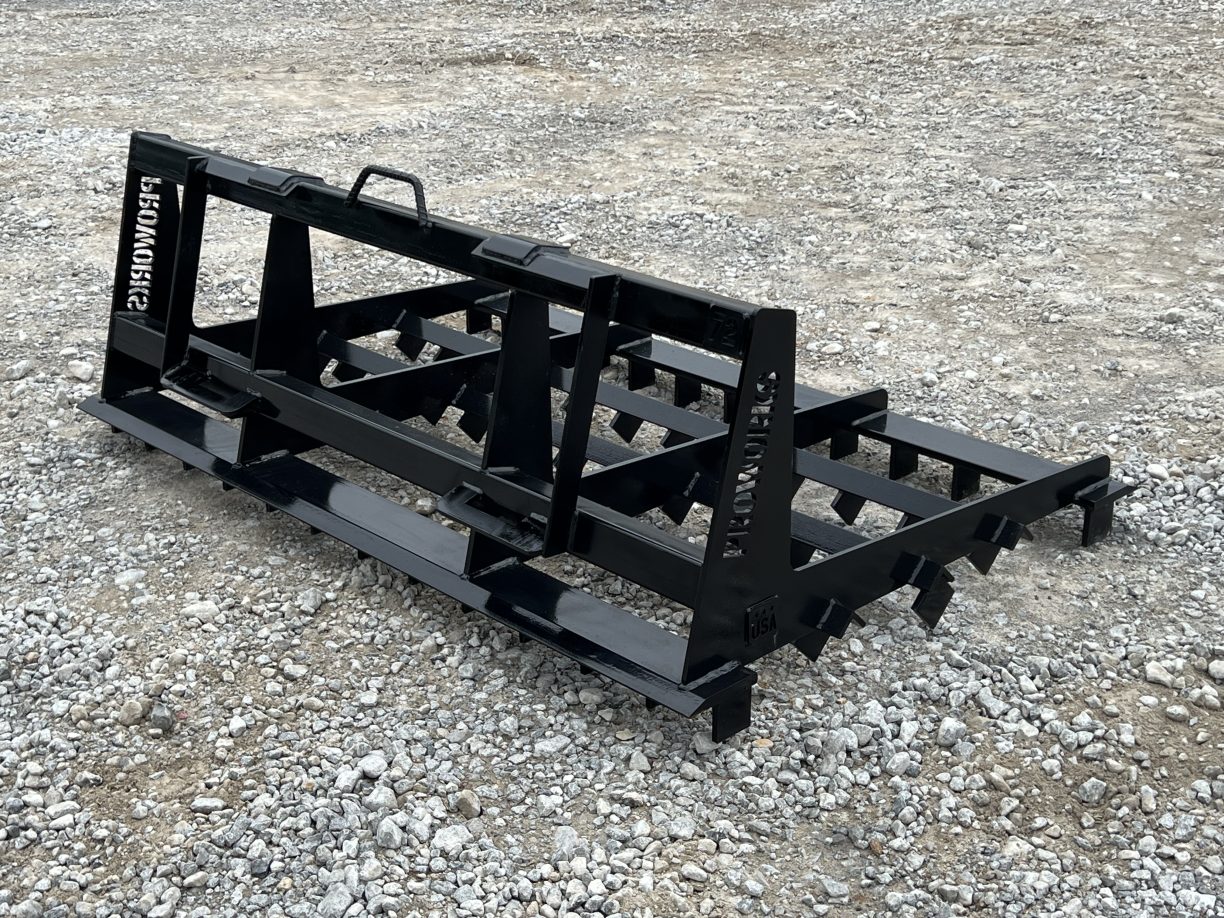 72″ Land Plane Grading Leveler with Scarifier Teeth Fits Skid Steer ...