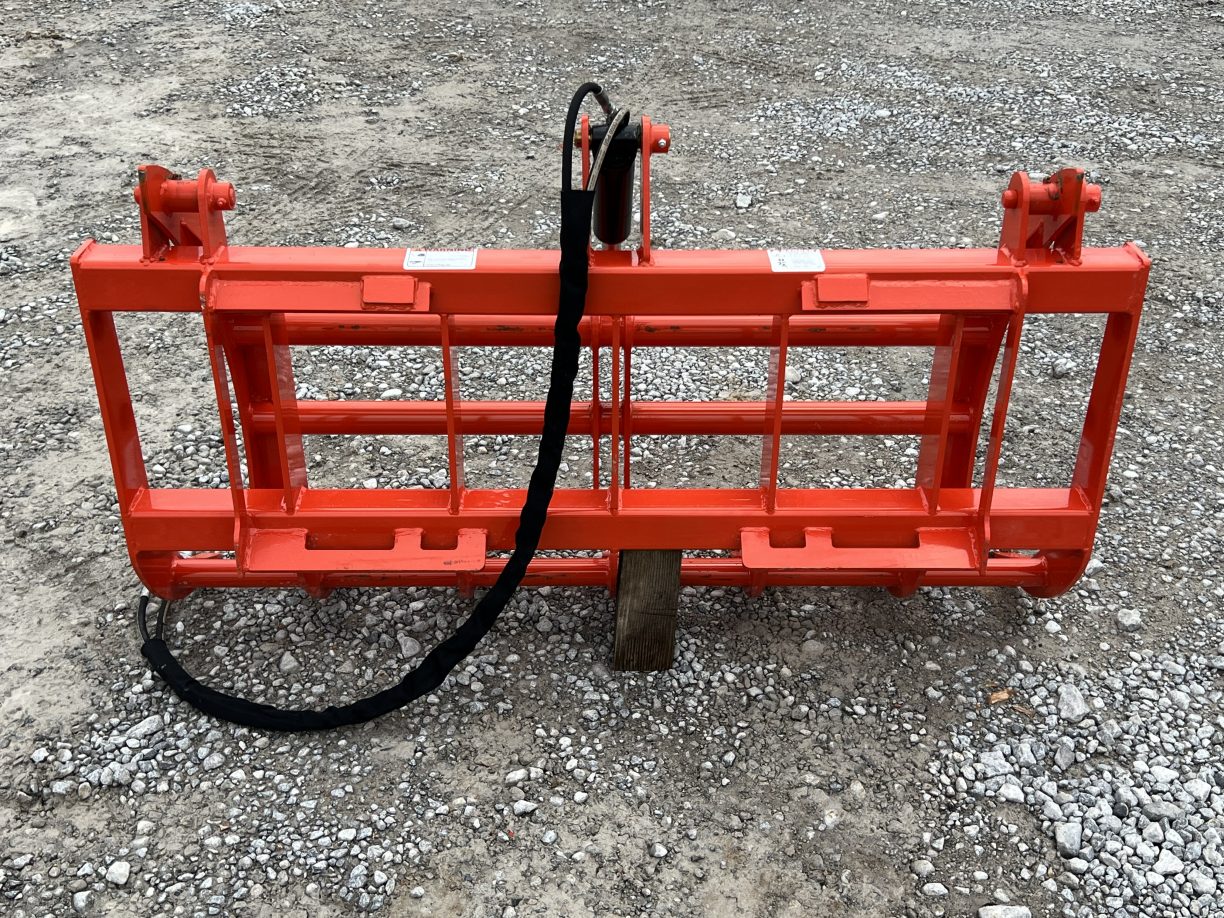60″ Compact Tractor Root Rake Clam Grapple Attachment Fits Skid Steer ...