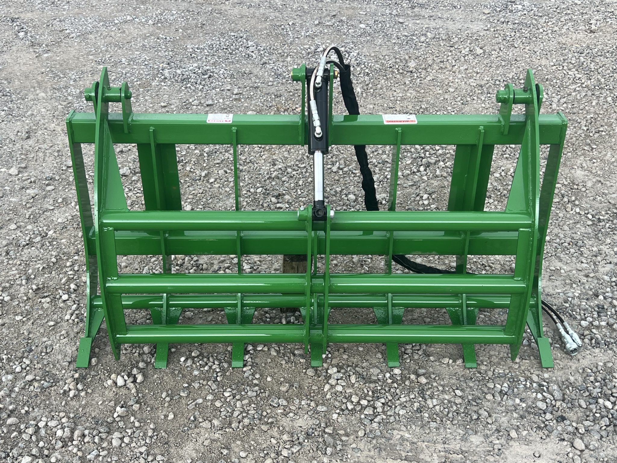 60″ Compact Tractor Root Rake Clam Grapple Fits John Deere Loader ...