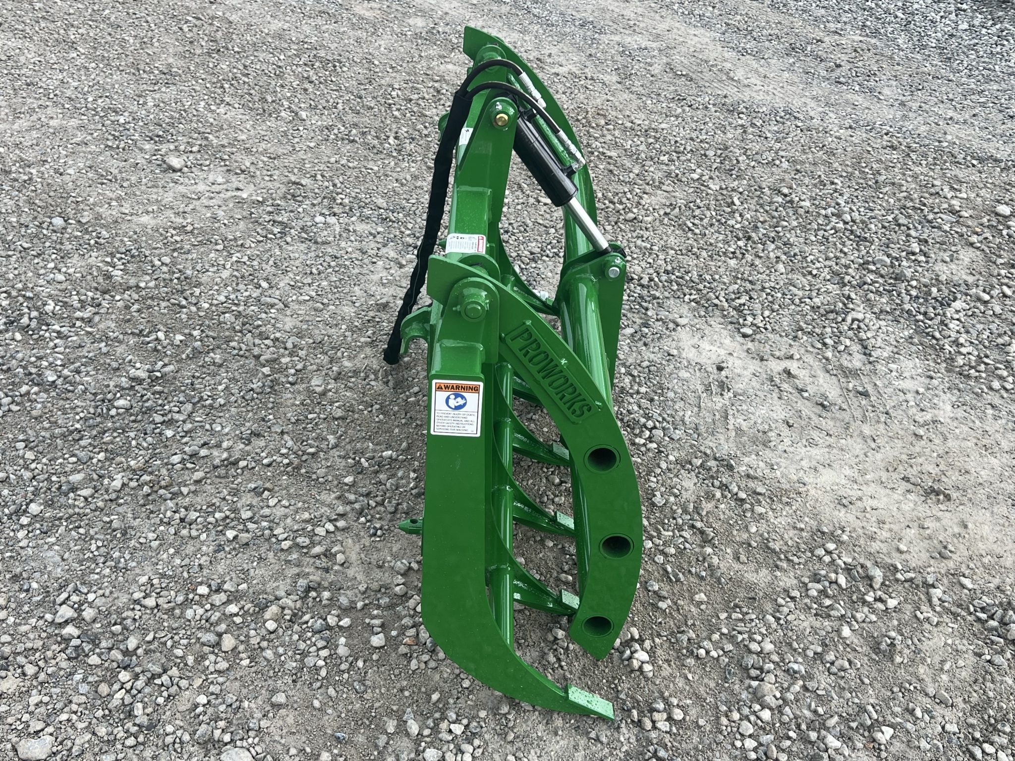 60″ Compact Tractor Root Rake Clam Grapple Fits John Deere Loader ...