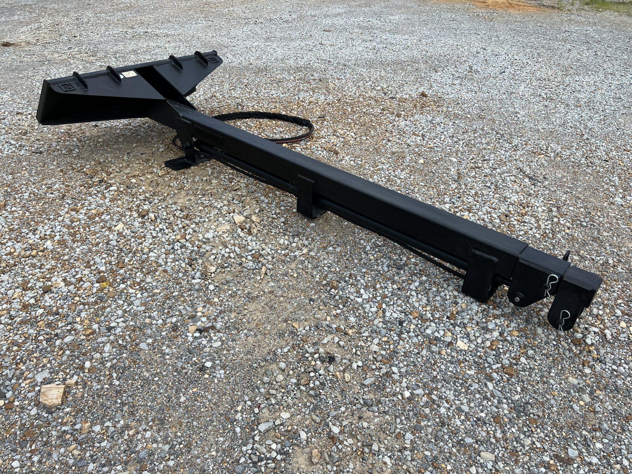 Hydraulic Telescopic Boom Pole Attachment Fits Skid Steer Quick Attach ...
