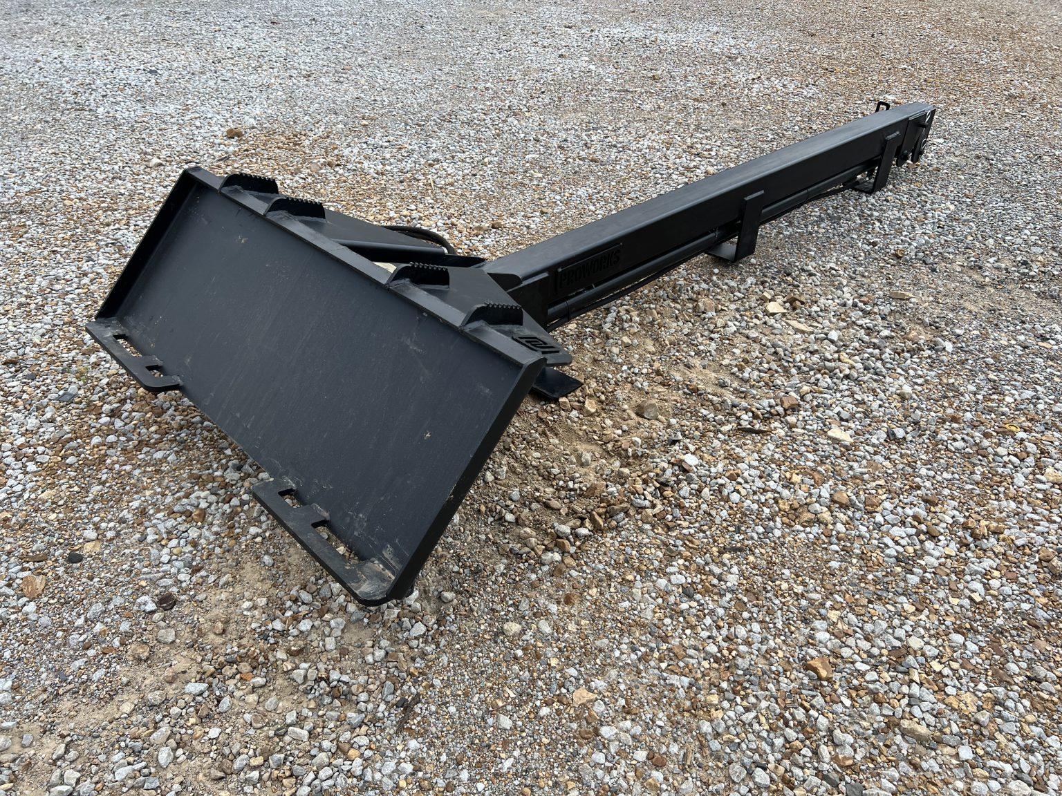Hydraulic Telescopic Boom Pole Attachment Fits Skid Steer Quick Attach ...