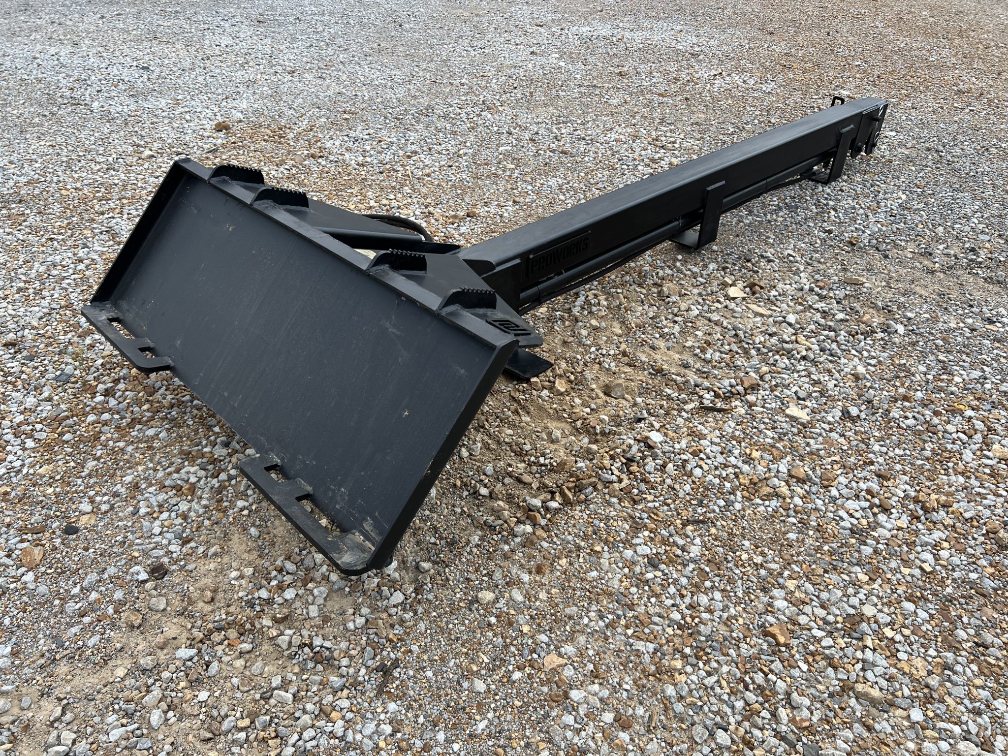 Hydraulic Telescopic Boom Pole Attachment Fits Skid Steer Quick Attach ...