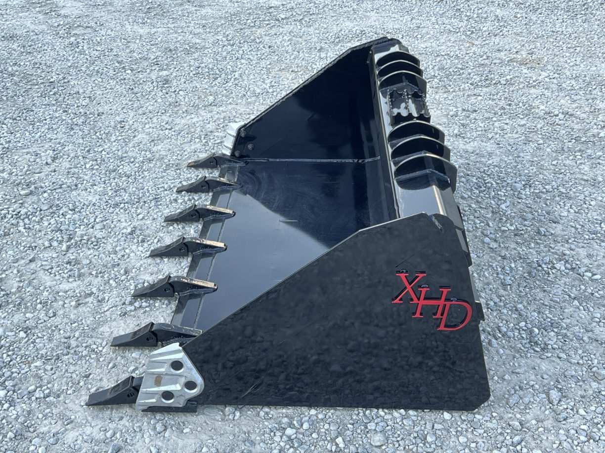 XHD 73″ Severe Duty Tooth Bucket with Side Cutters Fits Compact Track ...