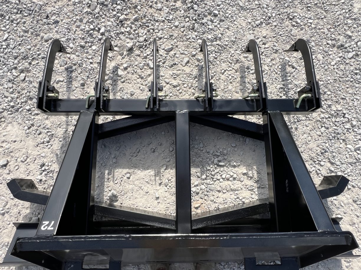 72″ Leveling Spreader Grading Bar Plane with Rippers Attachment Fits ...