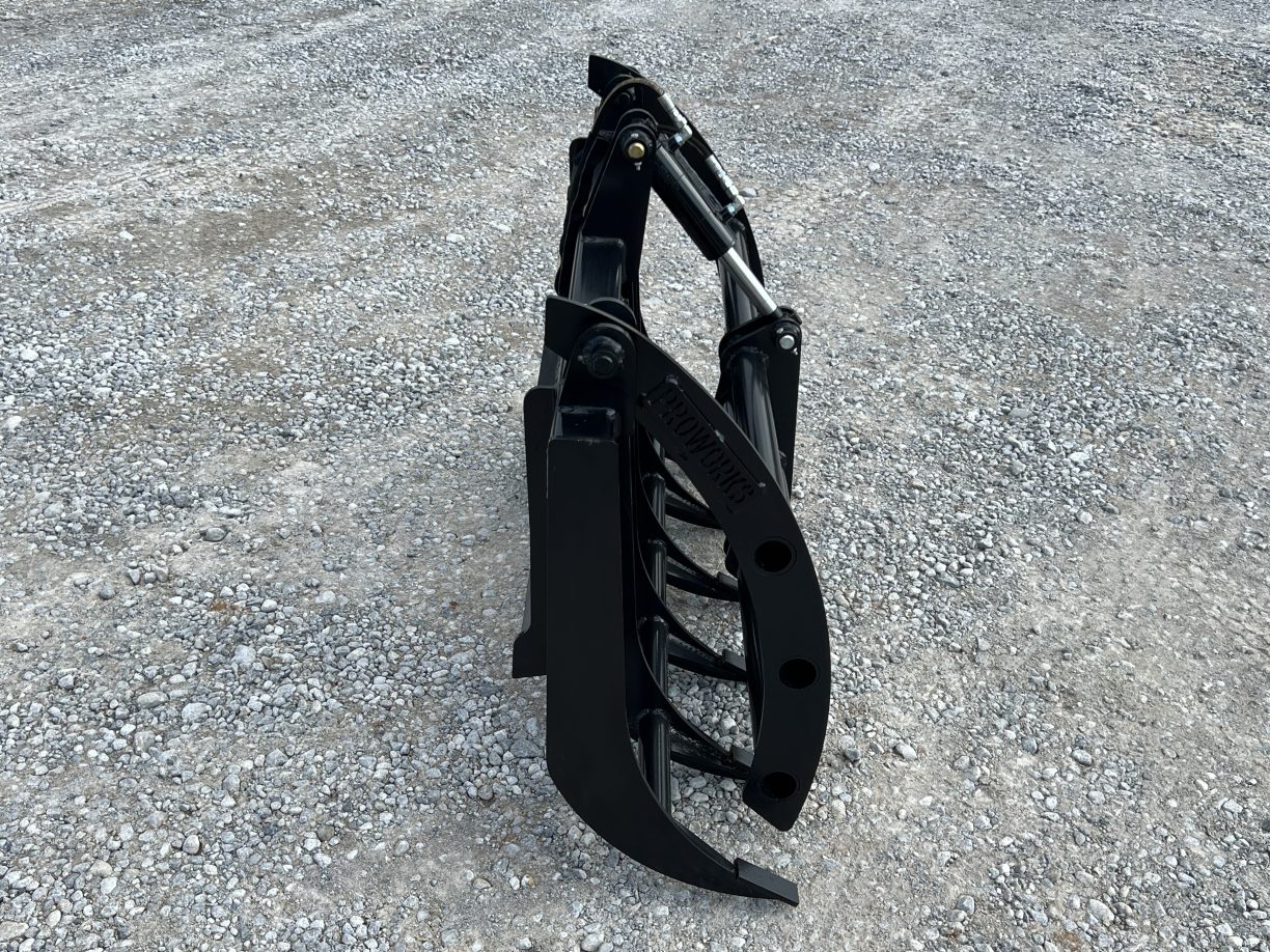 60″ Compact Tractor Root Rake Clam Grapple Attachment Fits Skid Steer ...