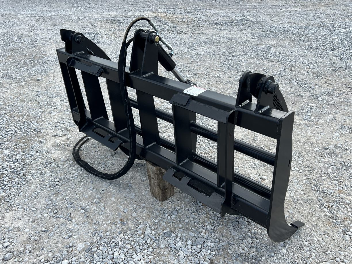 60″ Compact Tractor Root Rake Clam Grapple Attachment Fits Skid Steer ...