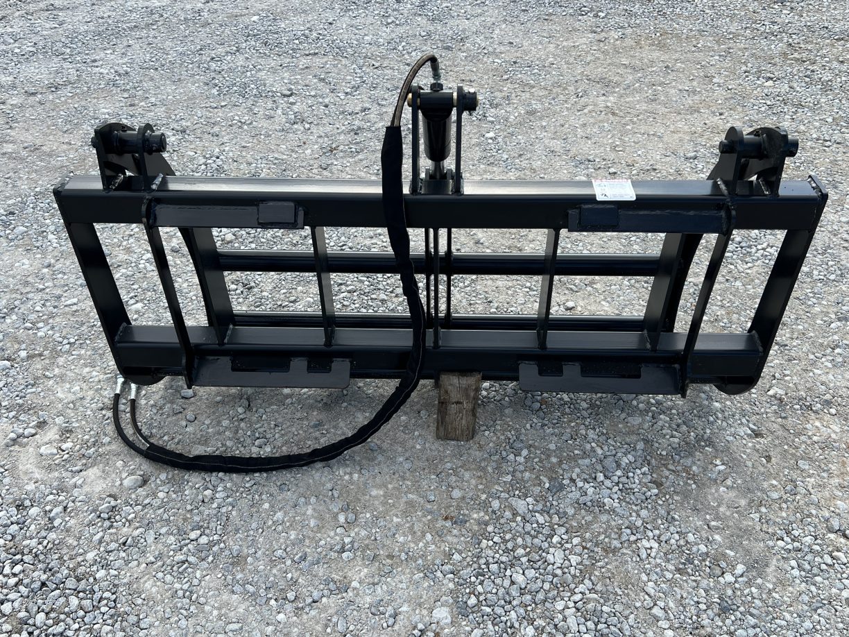 60″ Compact Tractor Root Rake Clam Grapple Attachment Fits Skid Steer ...