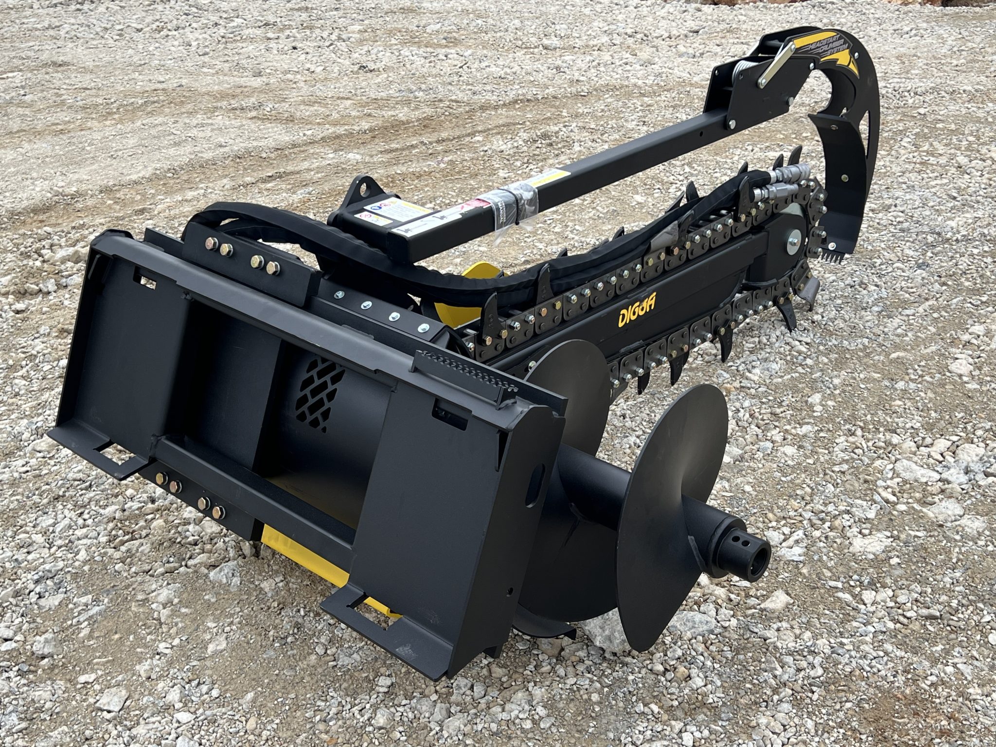 Digga 48″ x 6″ High Flow Bigfoot Combo Trencher Attachment Fits Skid ...