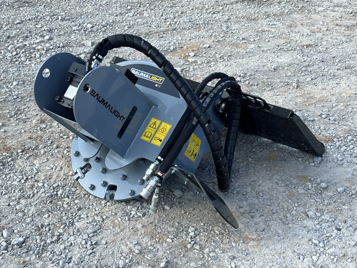 Baumalight S18 Stump Grinder Attachment Fits Skid Steer Quick Attach ...