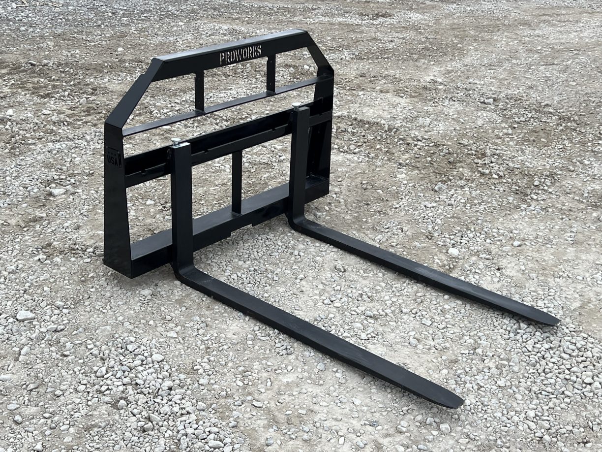 Standard Duty Pallet Fork Frame with 48″ 2,200 Pound Pallet Forks Fits ...